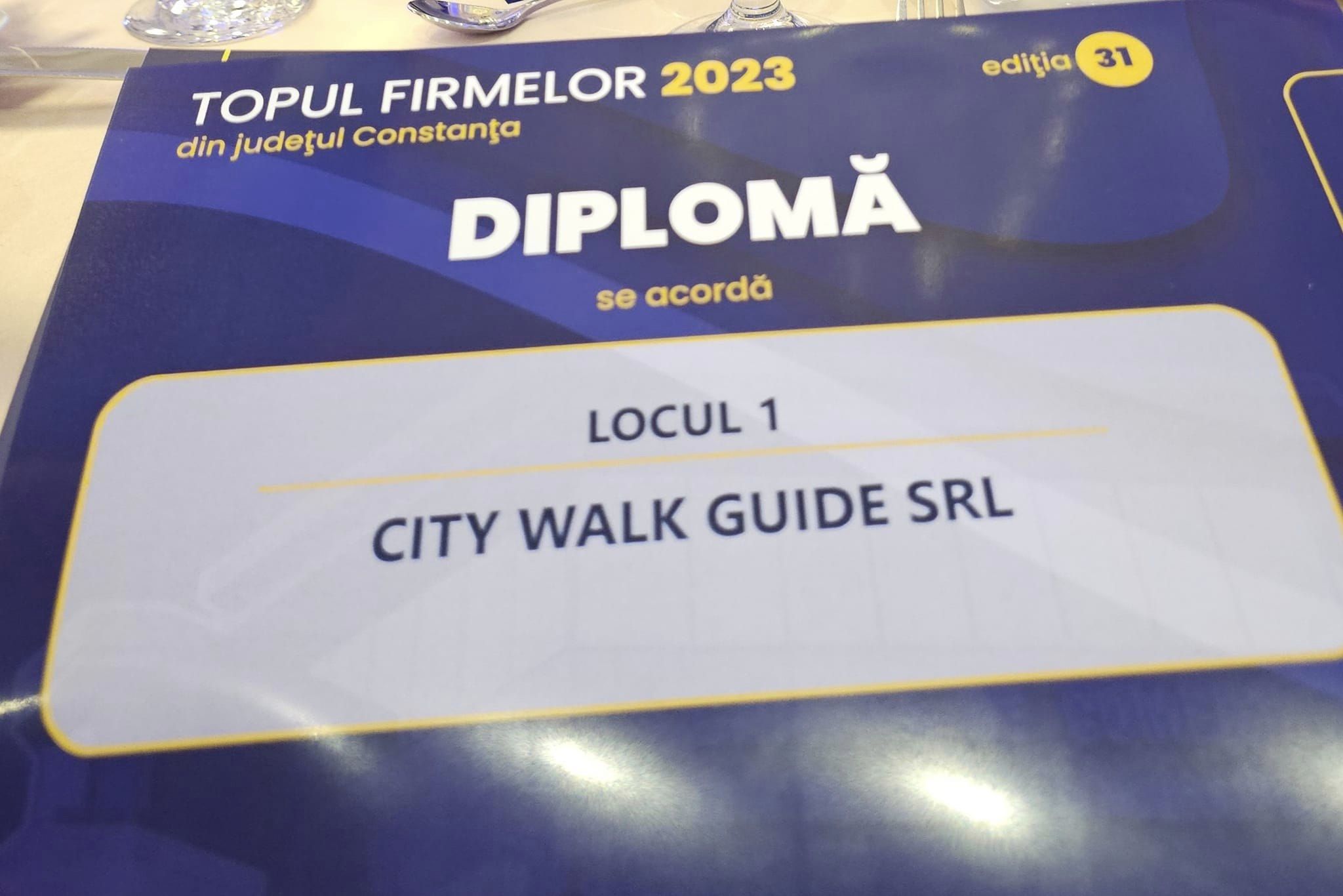 Loc 1 în Top Firme pentru City Walk Guide SRL - Binario Digital Expert